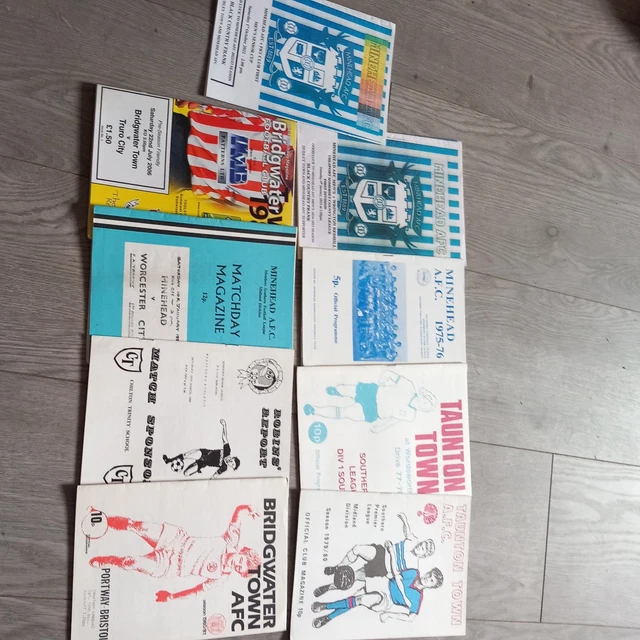 SOMERSET NON LEAGUE Club Programmes £4.36 - PicClick UK