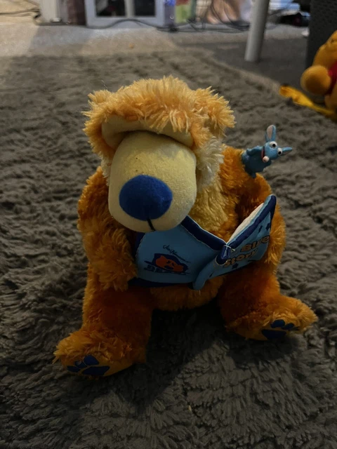BIG BLUE STORY book soft toy bear in the big blue house press paw 2000 ...