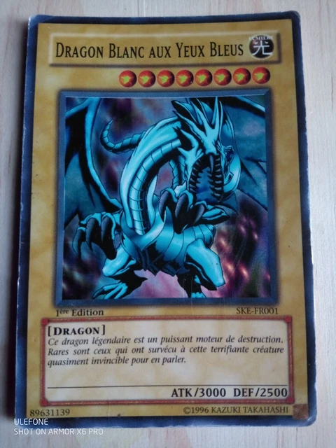 CARTE YU GI Oh DRAGON BLANC AUX YEUX BLEUS SKE-FR001 1ère édition EUR 3,49 - PicClick FR
