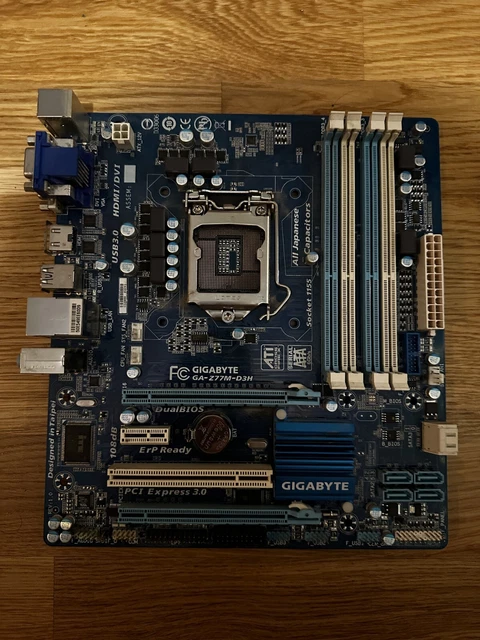 GIGABYTE Z77-D3H, LGA 1155/Socket H2, Intel (GA-Z77-D3H) Motherboard £9 ...