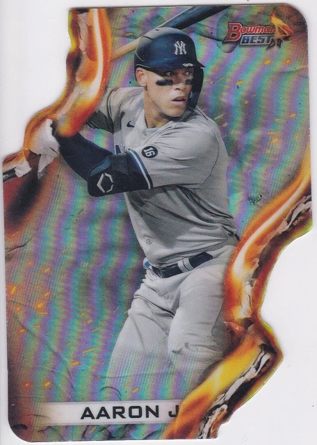 CARTE DE BASEBALL AARON JUDGE Bowman's Best RARE INSERT DE FEU COUPÉE ...