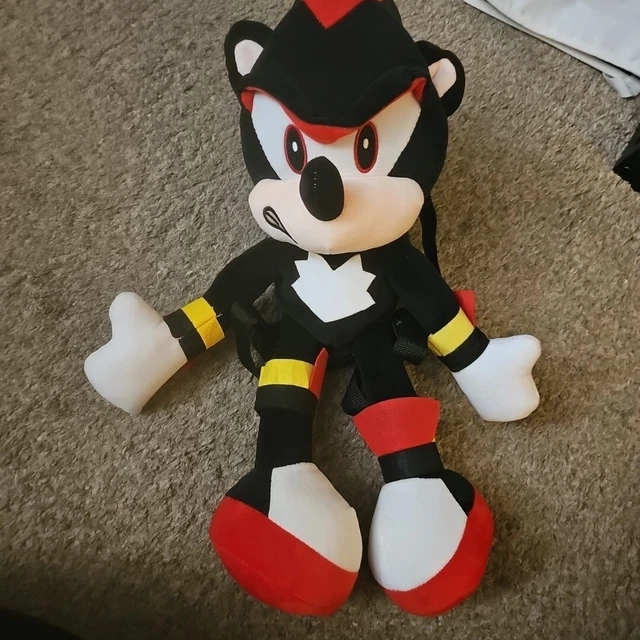 JUMBO SONIC THE Hedgehog Shadow Plush Figure Stuffed Backpack Style £19 ...