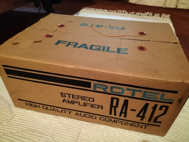 ROTEL INTEGRATED AMPLIFIER RA-412 Vintage 1970s, silver £99.99 ...