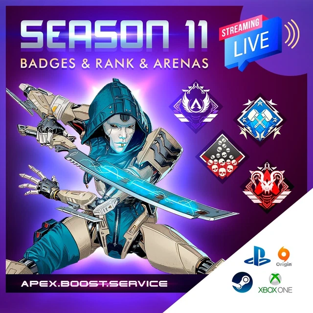 APEX LEGENDS RANK Boost to PRED/MASTER | BADGES 4K 20 KILL | PC | PS4 ...