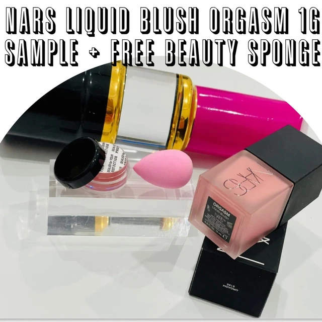 NARS LIQUID BLUSH ORGASM 1g Sample with a FREE Beauty Sponge - Free ...