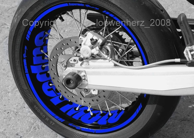 YAMAHA XT 660 Wr 125 250 450 X Tt Dt YZ YZF Supermoto Wheel Sticker ...