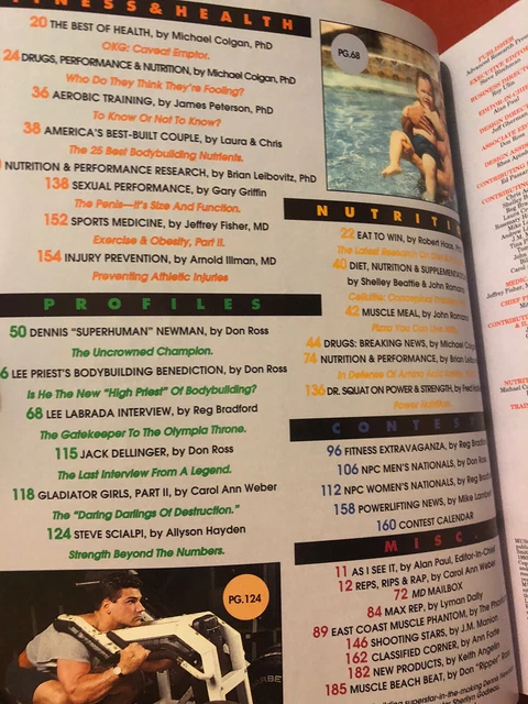 MUSCULAR DEVELOPMENT 1994 March Vol.31 #3 Dennis Newman Sherilyn ...