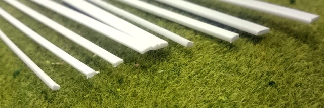 FLAT/RECTANGULAR STYRENE ABS Strip Section Architecture Model Making £2 ...
