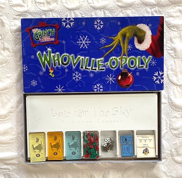 VINTAGE Y2K WHOVILLE Opoly The Grinch Who Stole Christmas Board Game ...