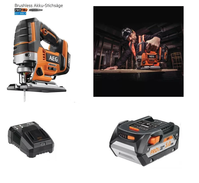 AEG 18V AKKU Brushless Akku-Stichsäge BST 18BLX mit Akku oder Ohne Akku EUR 199,00 - PicClick DE