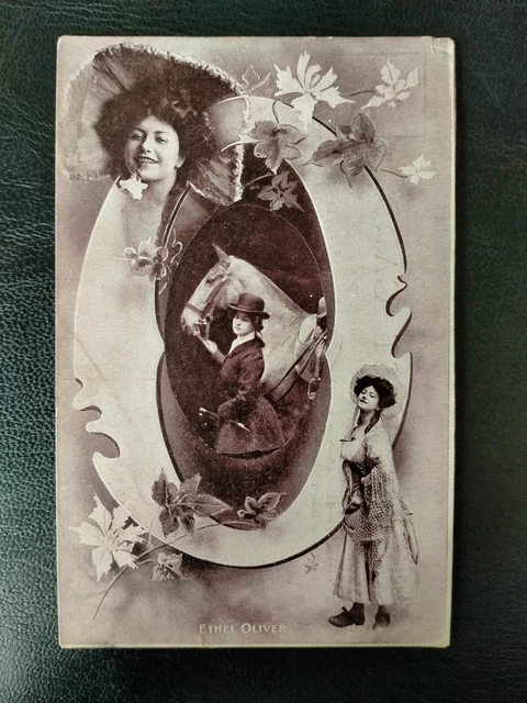 EDWARDIAN POSTCARD &YES Or No" Series Ethel Oliver Actress Letter O £2. ...