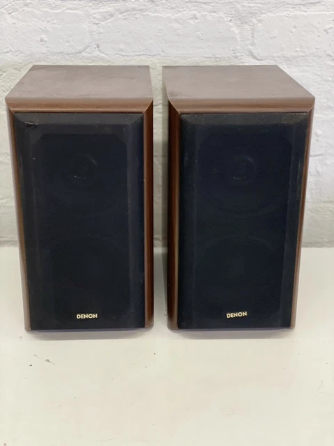 DENON SC-M70 BOOKSHELF Speakers / Dark Walnut Finish £39.99 - PicClick UK