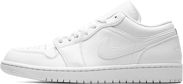 MENS NIKE AIR Jordan 1 Low "Triple White" Sneakers (553558 136) Size 11 ...