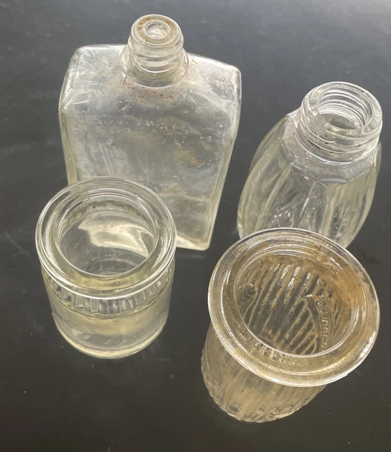 VINTAGE CLEAR GLASS, paste jars, bottles Shippam's Etc Found In Norfolk ...