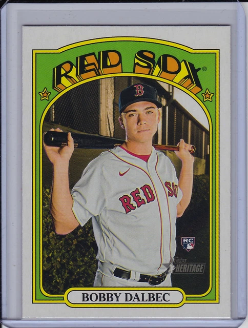 BOBBY DALBEC 2021 Topps Heritage action image recrue variante de base ...