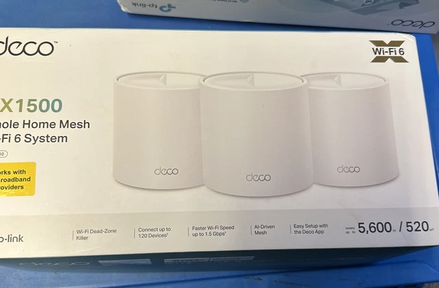TP-LINK DECO X10 AX1500 Whole Home Dual-Band Mesh Wi-Fi 6 System 3 Pack ...