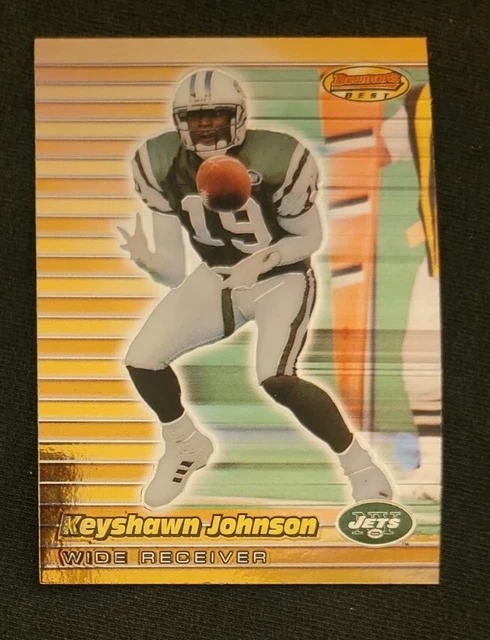 NFL KEYSHAWN JOHNSON WR New York Jets 1999 Topps Bowman Best #43 USC ...