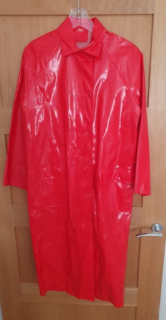VINTAGE PAKAMAC PVC Jacket Rain Mac Raincoat Vinyl Patent Lack Shiny ...