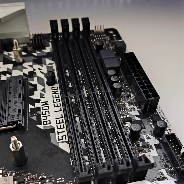 ASROCK STEEL LEGEND B450M Motherboard (AM4 Socket) £69.99 - PicClick UK