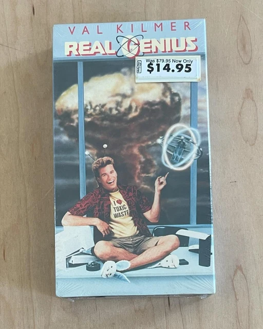 REAL GENIUS (VHS, 1991) Val Kilmer Brand New Factory Sealed 1985 ...