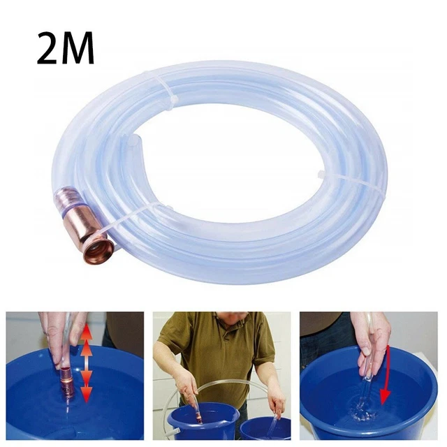 2M SELF PRIMING Copper Siphon Syphon Jiggler Hose for Versatile Liquid ...