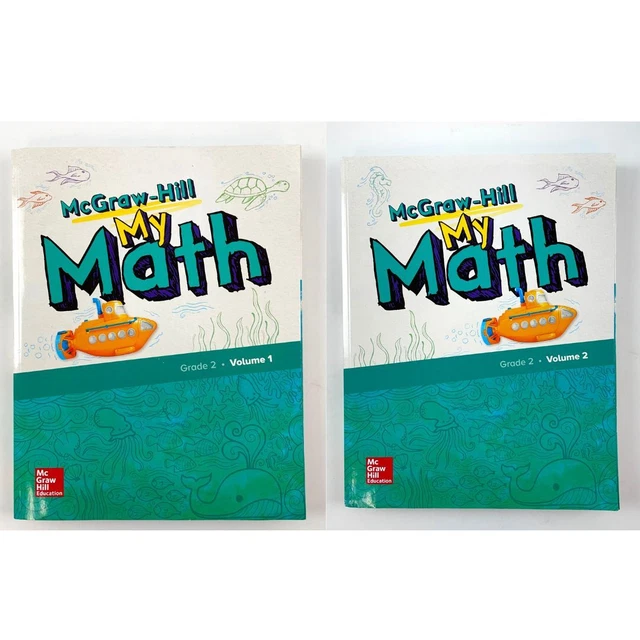 MCGRAW-HILL MY MATH Book Grade 2 Volume 1 and 2 Student Edition Set of ...