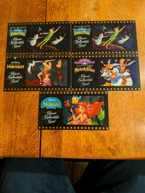 WALT DISNEY CLASSIC Collectible Cards Peter Pan Little Mermaid Hercules ...