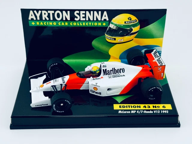 MINICHAMPS 1/43 AYRTON Senna 1992 McLaren MP4/7 Honda V12 #1 Minicar - Formule 1 EUR 20,04 ...