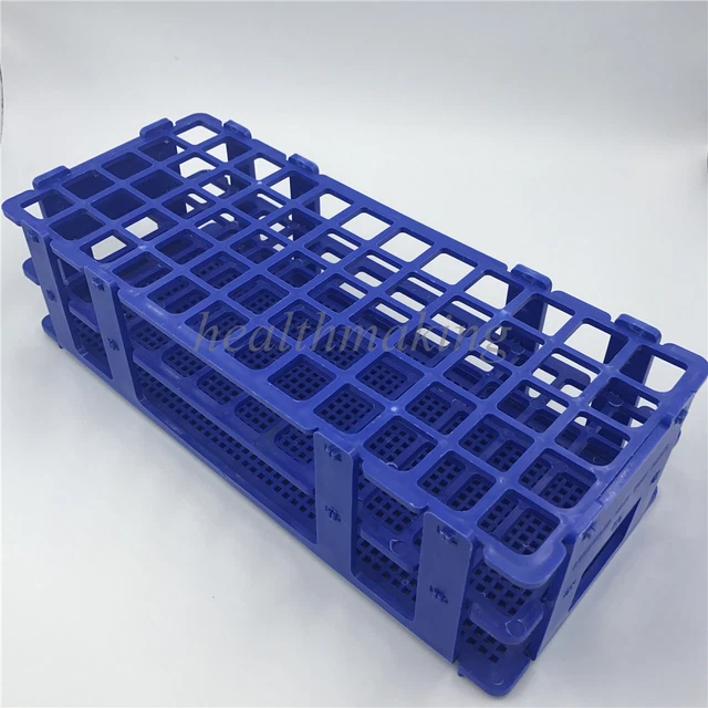 PLASTIC 3 LAYERS Lab Test Tube Rack Holder Centrifugal Pipe Stand 60 ...