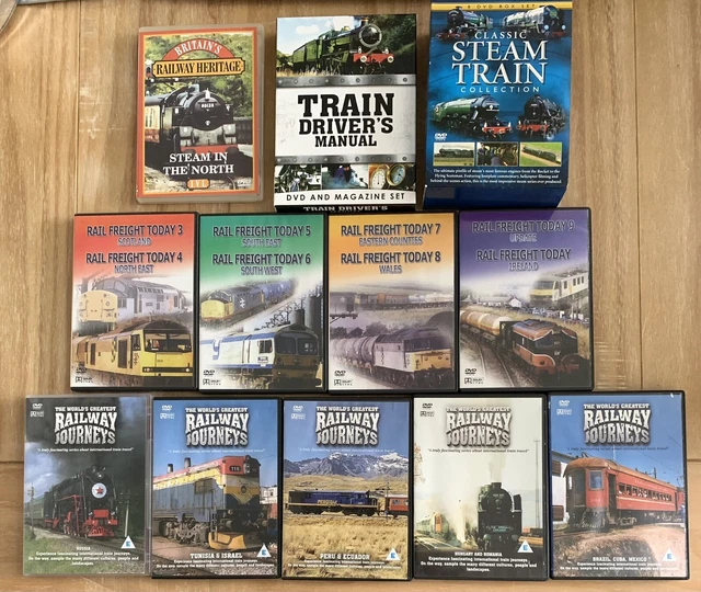 DVD BUNDLE-CLASSIC STEAM Train Collection Box Set/Railway Journeys ...