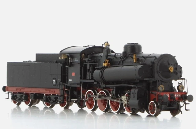 RIVAROSSI HR2275 FS Locomotiva vapore Gr. 743 366 DCC SOUND ep III IVa ...