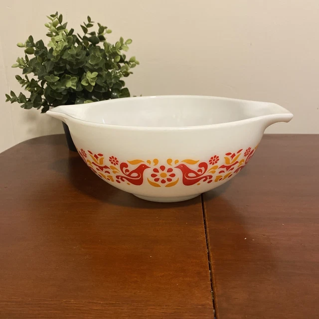 VINTAGE PYREX MIXING bowl friendship pattern 443 2 1/2 quart $70.00 ...