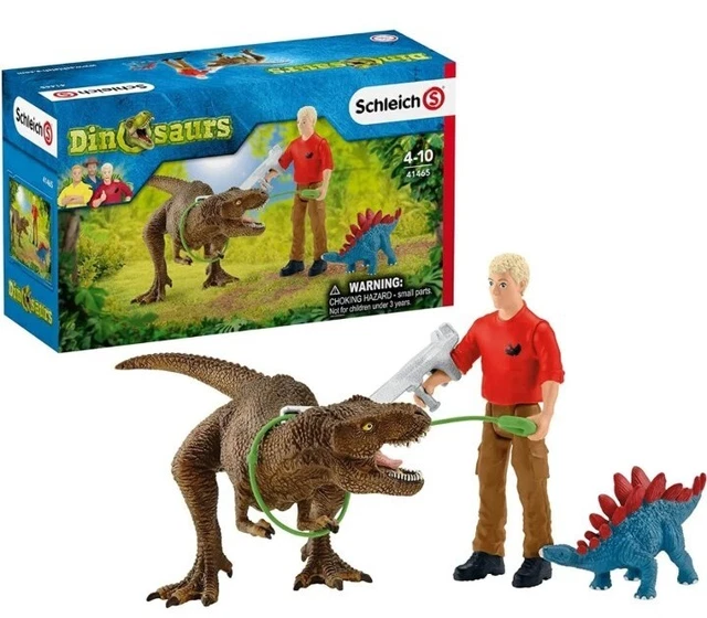 SCHLEICH TYRANNOSAURUS REX Attack 41465 Dinosaurs. Brand New Tracked ...