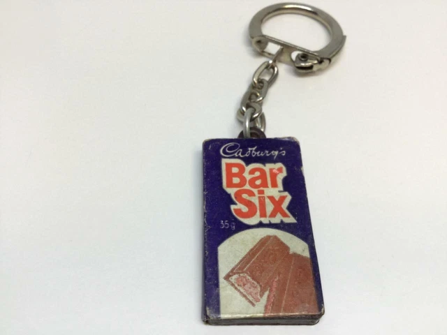 VINTAGE PROMO KEYRING CADBURY’S BAR SIX Keychain CHOCOLATE BAR Ancien ...