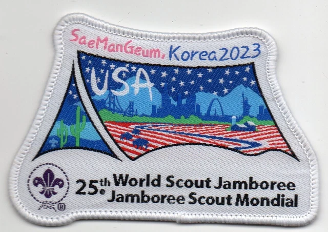 25TH WORLD SCOUT Jamboree WSJ 2023 -USA TENT BADGE £22.26 - PicClick UK