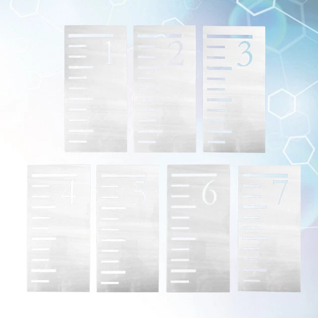 7 PCS CHILD Growth Chart Nursery Height Charts Kids Ruler Template £9. ...