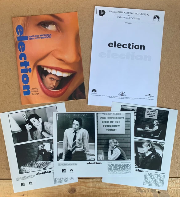 ELECTION (1999) MOVIE Press Kit Matthew Broderick Reese Witherspoon ...