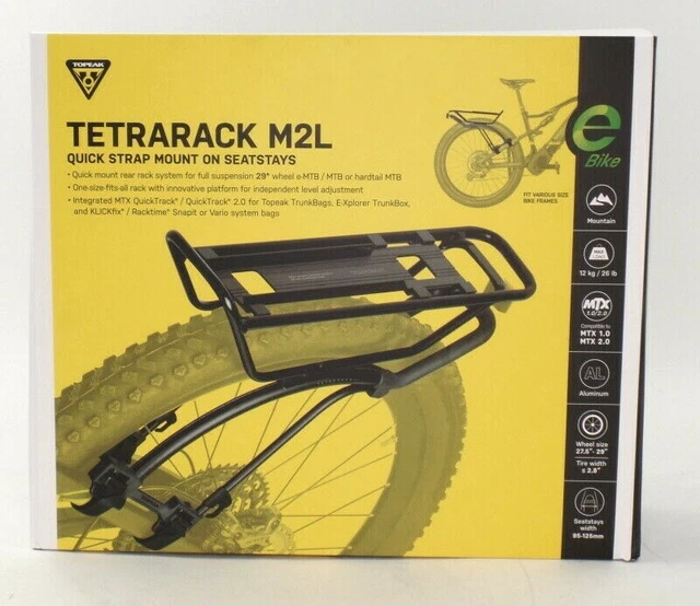 TOPEAK TETRARACK M2L Mountain Bike Rear Rack Black TA2410M2 $143.60 ...
