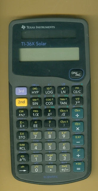 VINTAGE TEXAS INSTRUMENT Model TI-36X Solar CALCULATOR w/ CASE £1.61 ...