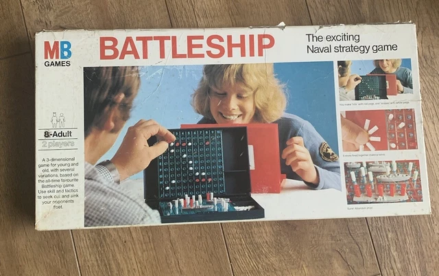 VINTAGE MB GAMES Battleship Naval Strategy Game 1975 Retro Board Game £ ...