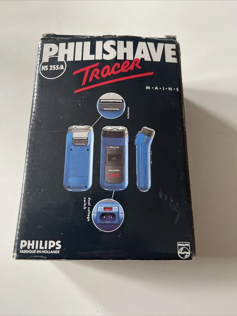 VINTAGE PHILIPS PHILISHAVE Tracer Shaver with Case & cable £15.00 ...