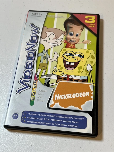 VIDEO NOW COLOR Nickelodeon NM1 Nick Mix #1 3 Disc Pack Spongebob 2004 ...