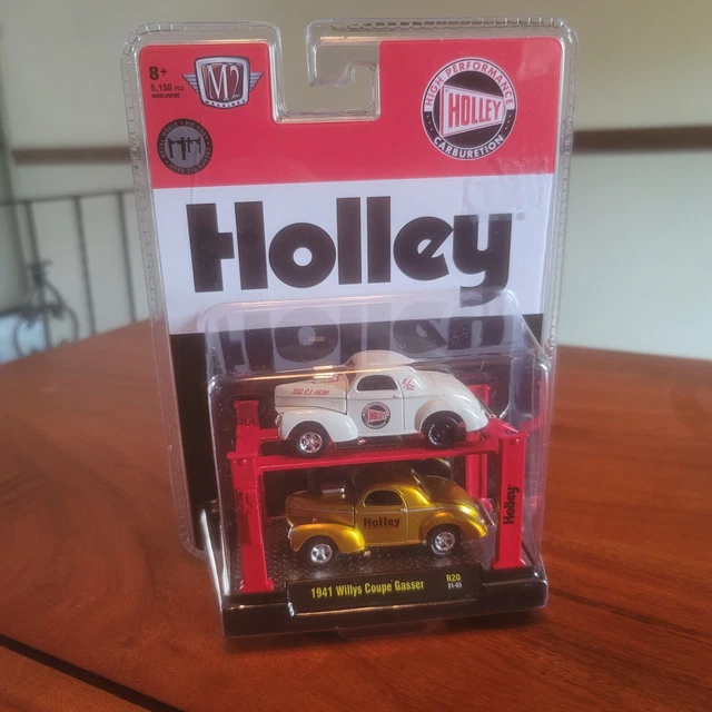 M2 MACHINES AUTO Lift Release R20 1941 Willys Coupé Gasser Pack de 2 Holley 1/64 EUR 22,37 ...