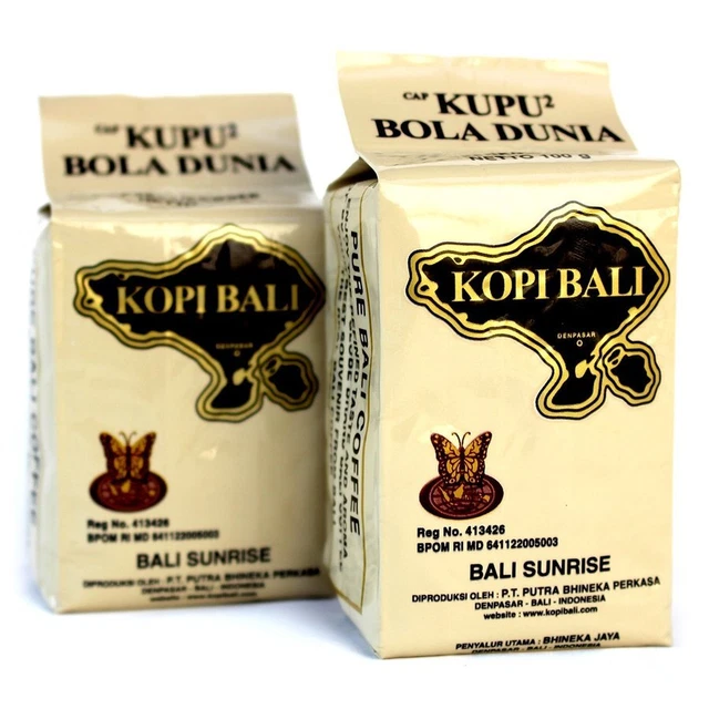 KUPU KUPU BOLA Dunia Bali Coffee Bali Sunrise Powder 100g Pack of 2 £28 ...