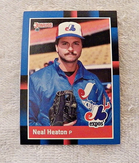 CARTE BASEBALL 1988 Donruss Neal Heaton Pitcher Montréal Expos Carte ...