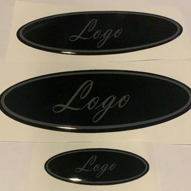 FORD FOCUS ST LINE Gel Badge Overlay Full Set White/Black £20.00 ...