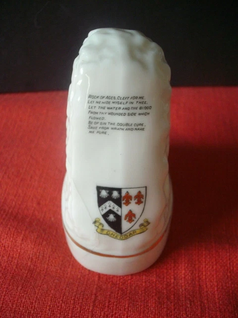 ARCADIAN CRESTED CHINA Rock Of Ages Model Burrington Coombe Cheddar ...