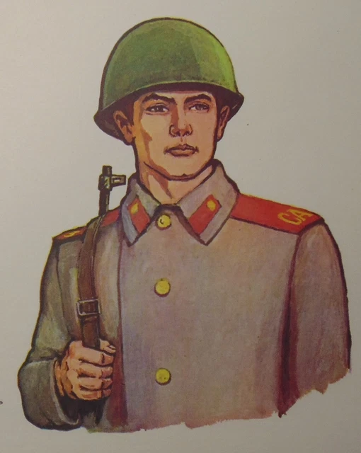 ORIGINAL SOLDIER TASKS in Tactical Training Poster Soviet army Military ...
