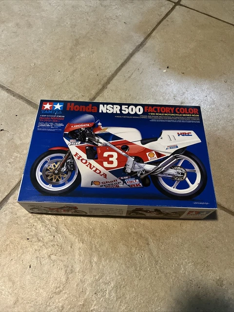 TAMIYA 14099 HONDA NSR500 Factory Color Motorcycle Plastic Model Kit 1/ ...