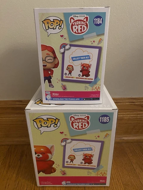 FUNKO POP DISNEY Pixar - Turning Red (2) #1185 Red Panda Mei & #1184 ...